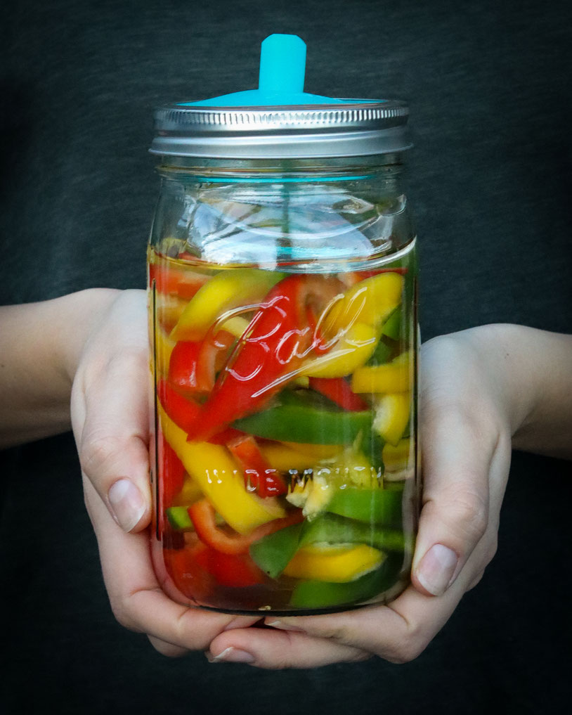 Bunter Paprika Mix - fermentieren in 5 Minuten - Sauer macht glücklich